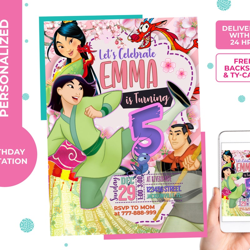 Mulan Birthday - Etsy