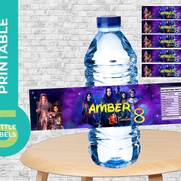 Descendants Printable Labels - Etsy