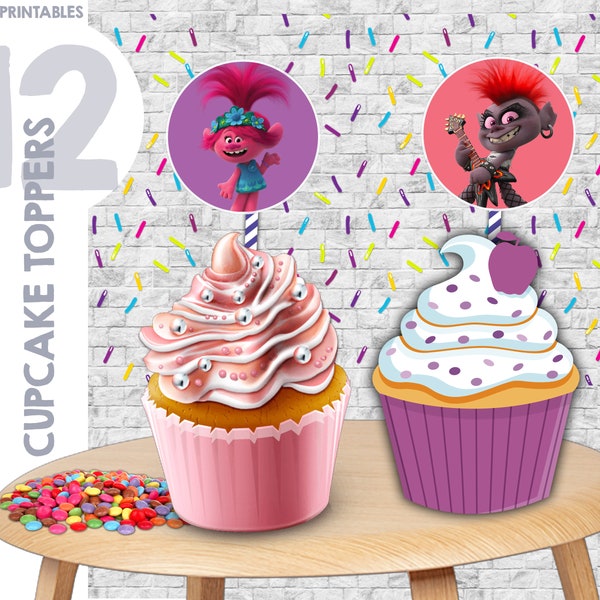 Trolls Cake Toppers - Etsy