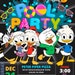 Ducktales Pool Party Invitation, Pool, Swimming Party Digital ...