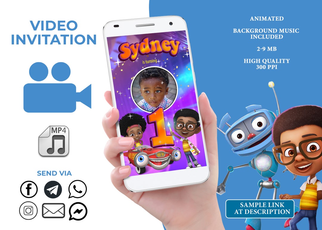 Motown Magic Video Invitation, Birthday Animated Invitation - Etsy