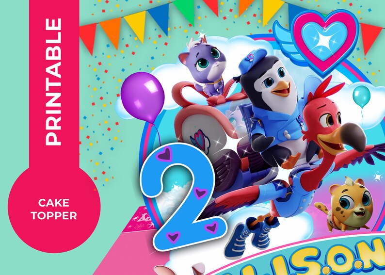 TOTS Printable Cake Topper Digital Cake Topper Personalized - Etsy