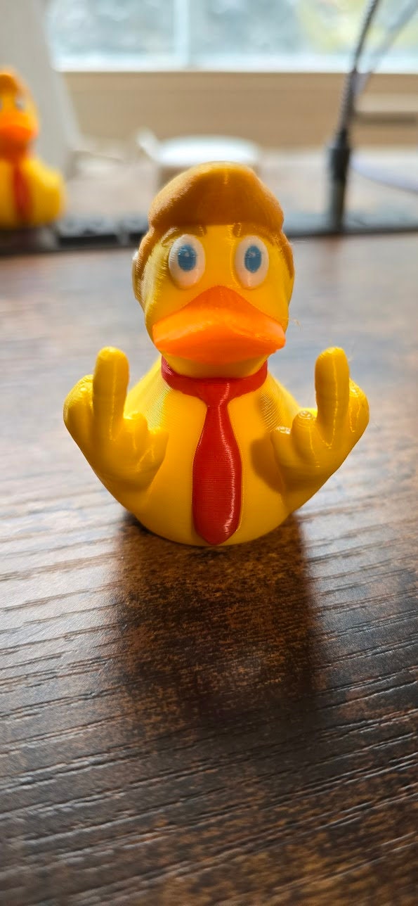 Donald Trump Duck Double Middle Finger With Ear Patch 2.5" - Etsy