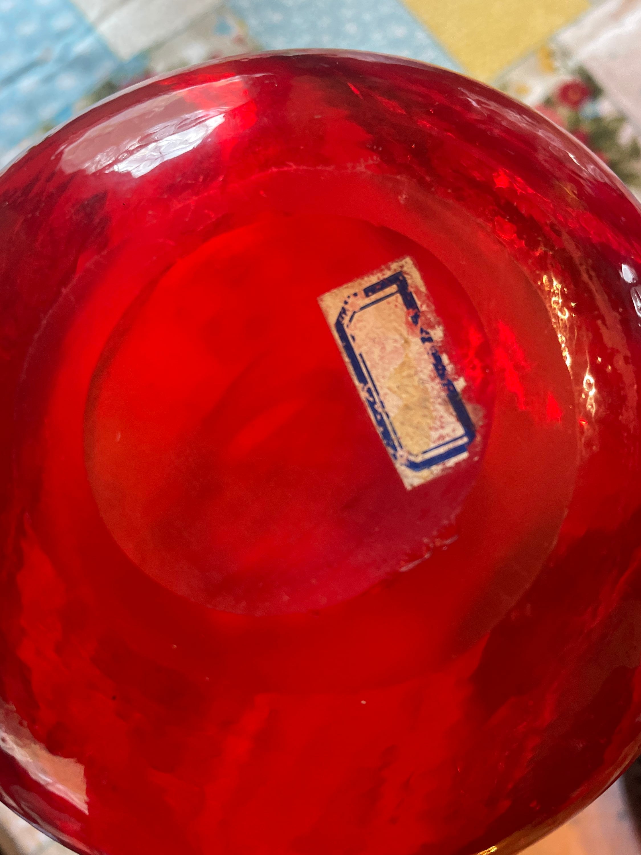 Persimmon Large Art Glass Swirl Vase - Etsy