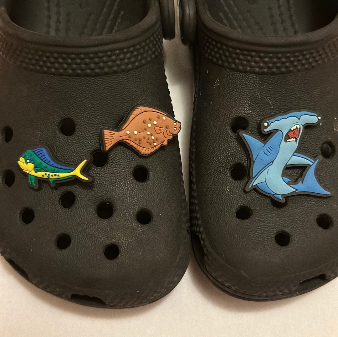 Saltwater Fish Croc Charms - Etsy