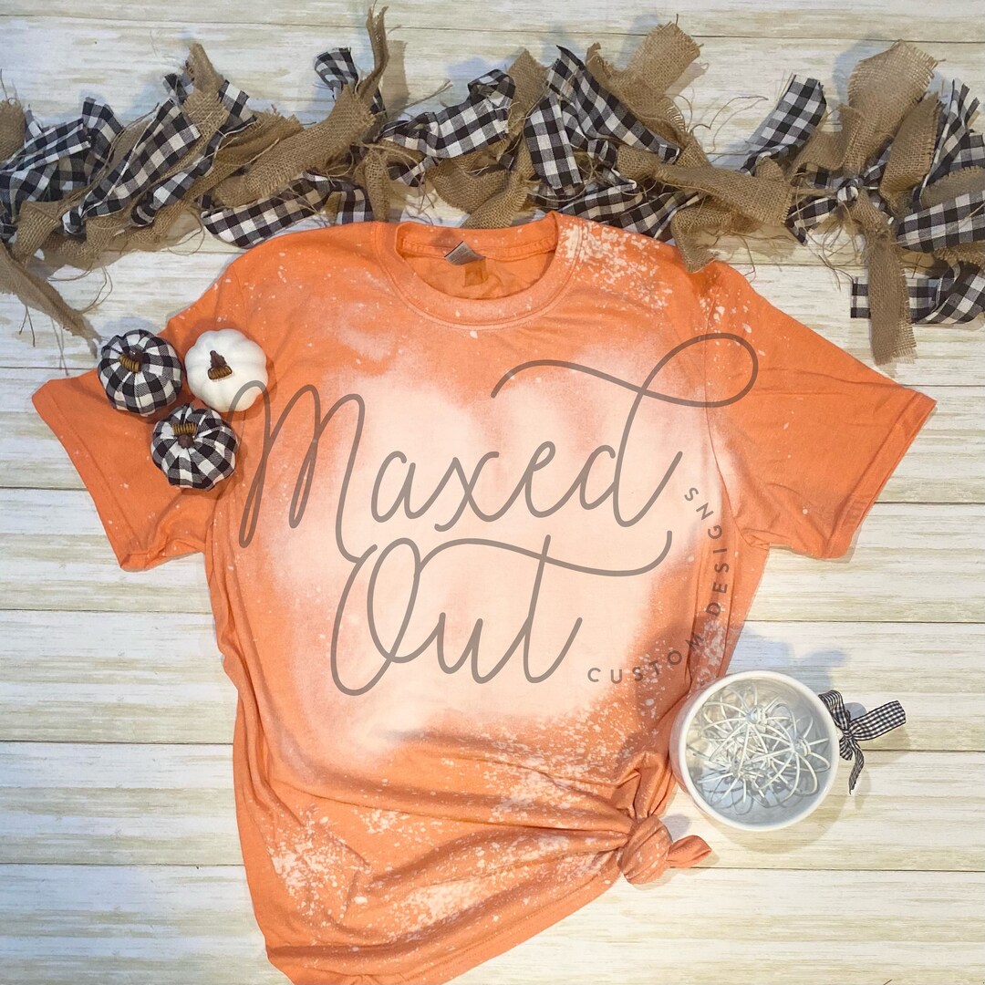 Bleached Fall Shirt Mockup Gildan Softstyle G640 Heather - Etsy