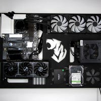 Wall Mount PC Stand: Metal Computer Case Shelf - Gaming Rig Holder - Etsy