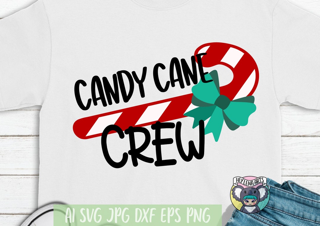Candy Cane Crew Christmas SVG: Cricut Cut File (digital Download) - Etsy