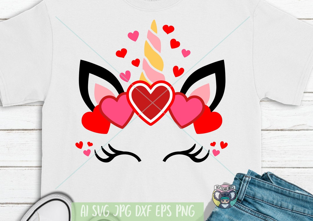 Valentines Day SVG, Unicorn Svg, Valentine Svg, Love Svg, Hugs and ...