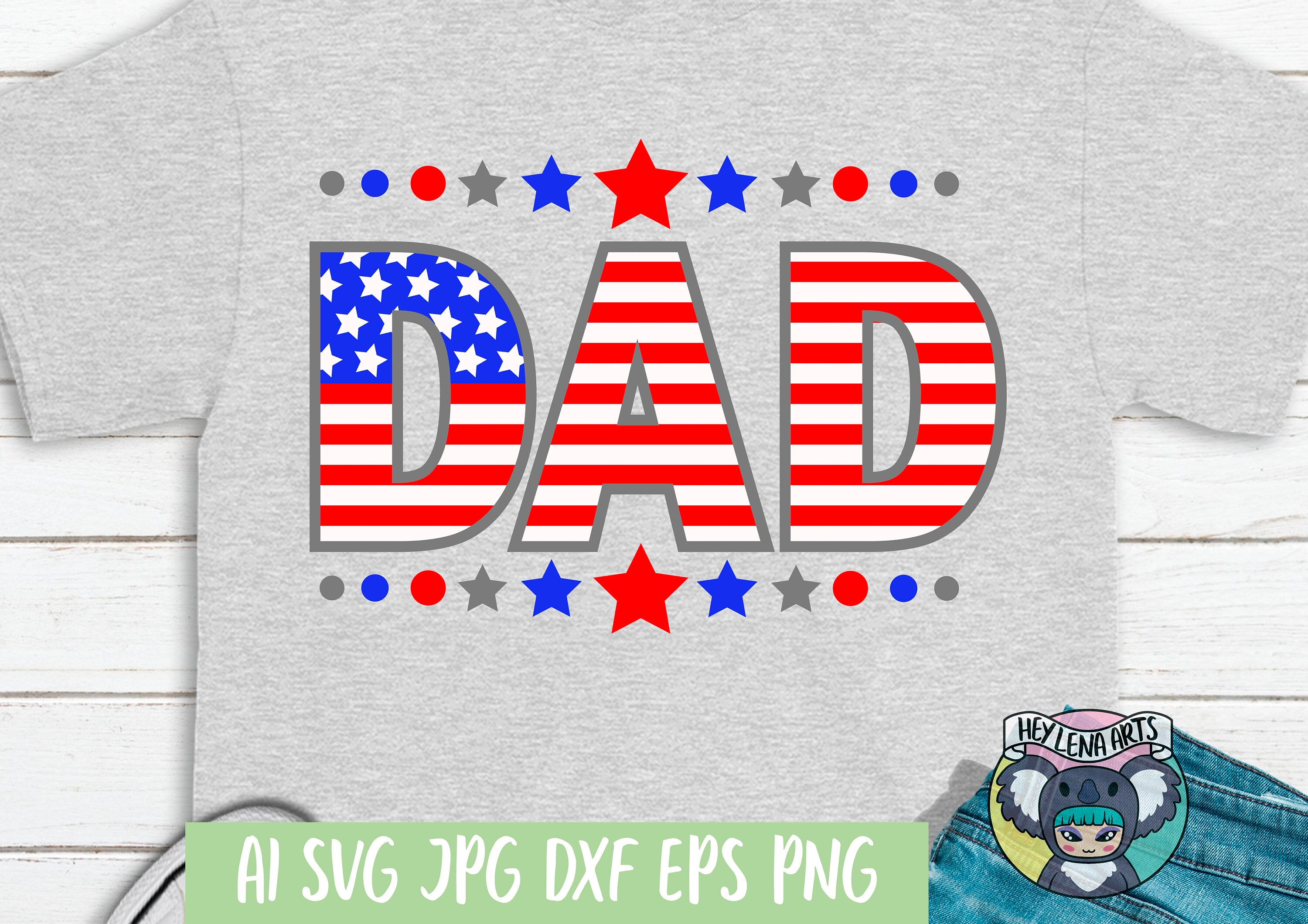 Father's Day svg Dad svg American flag svg Daddy svg | Etsy