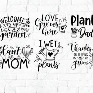 Plant Lover Svg Bundle, Plants SVG, Plant Quotes Svg, Plants Svg Bundle ...