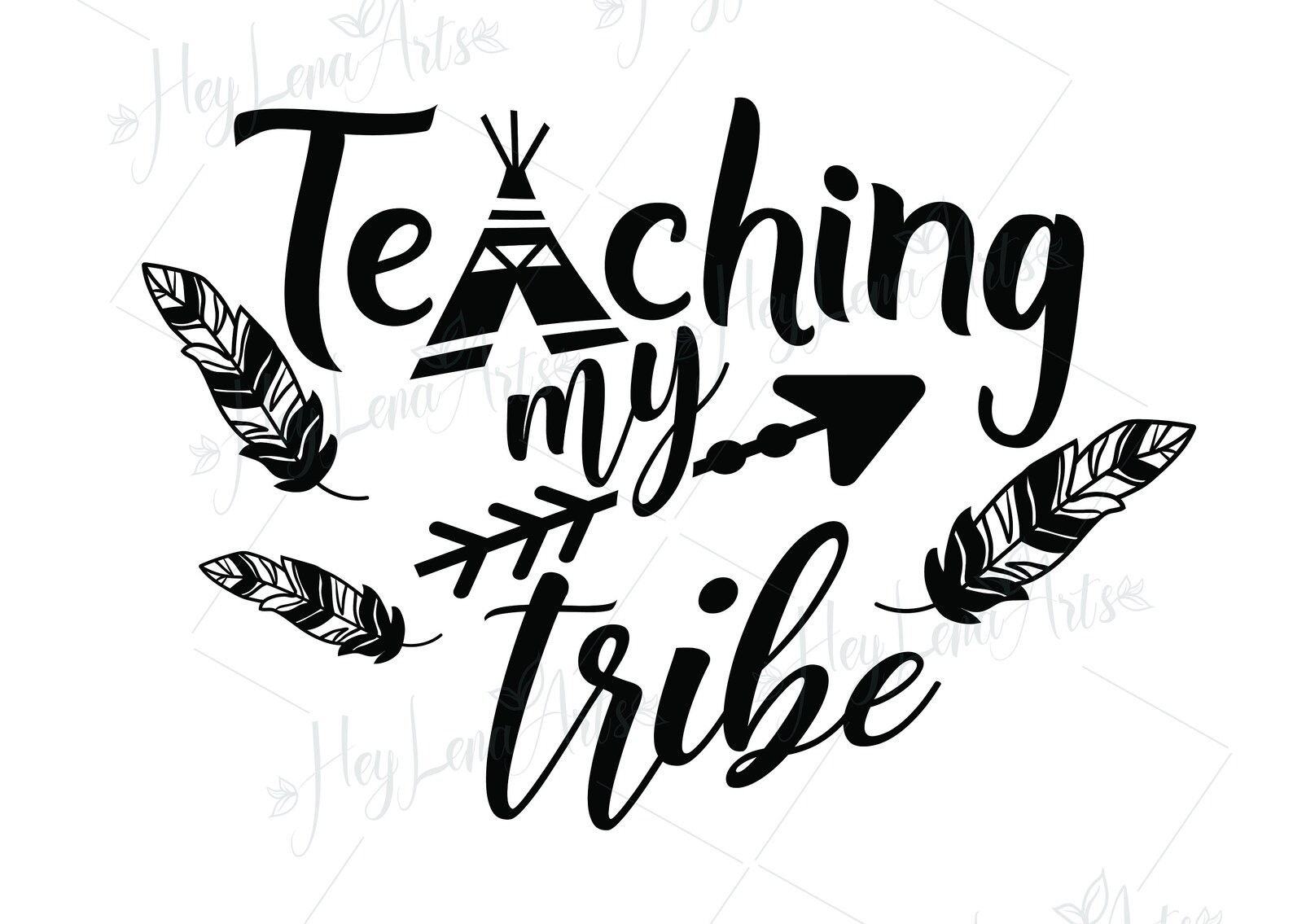 Teaching My Tribe SVG Back to School Svg Teacher Svg - Etsy