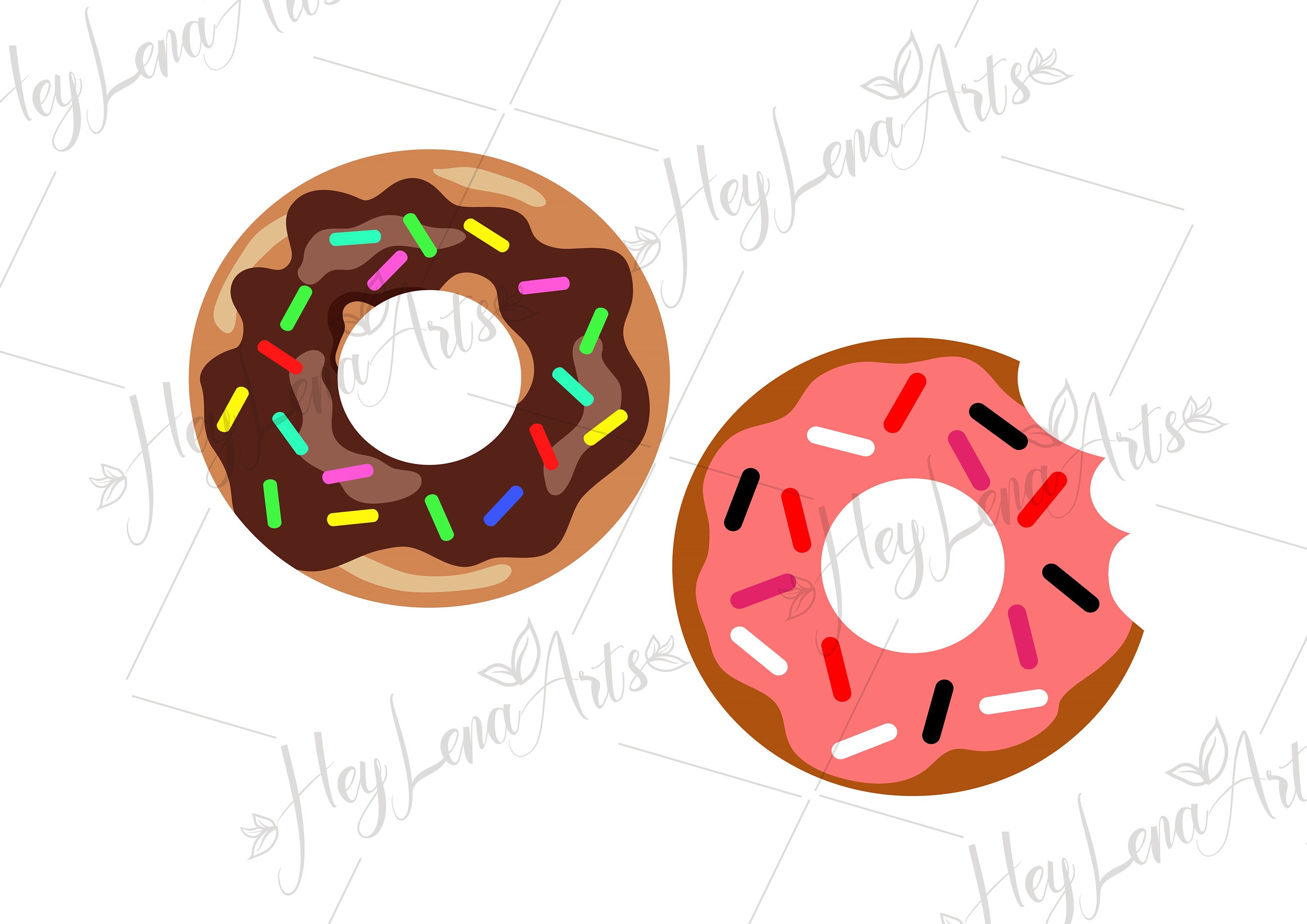 Donut SVG Bundle Svg Doughnut Svg Cake Svg Candy | Etsy
