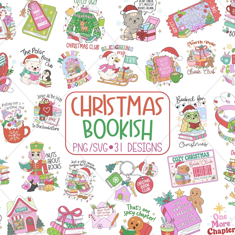 Bookish Christmas Bundle - Etsy