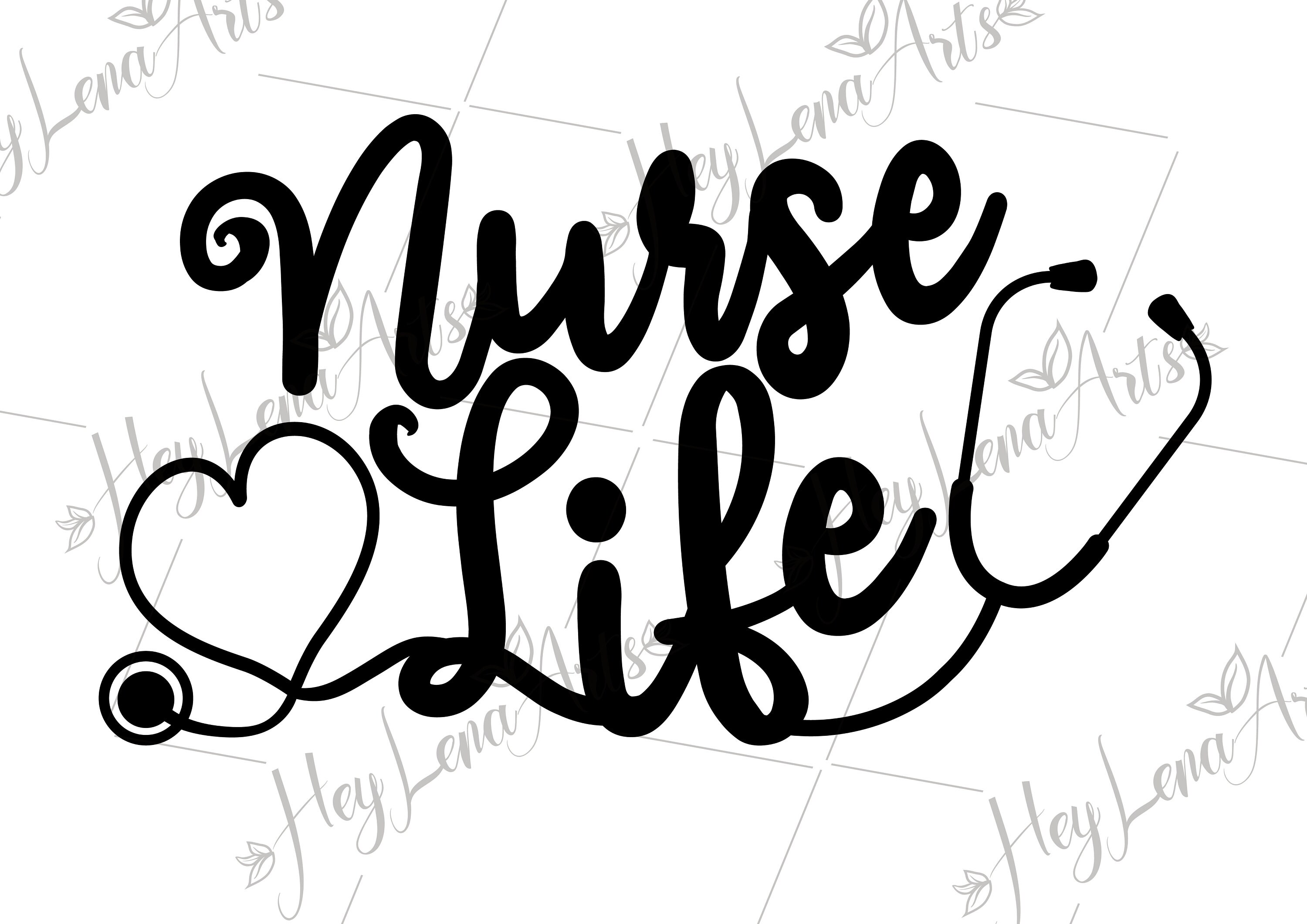 Nurse Life Svg Nurse Svg Stethoscope Svg Nursing Svg Nurse - Etsy