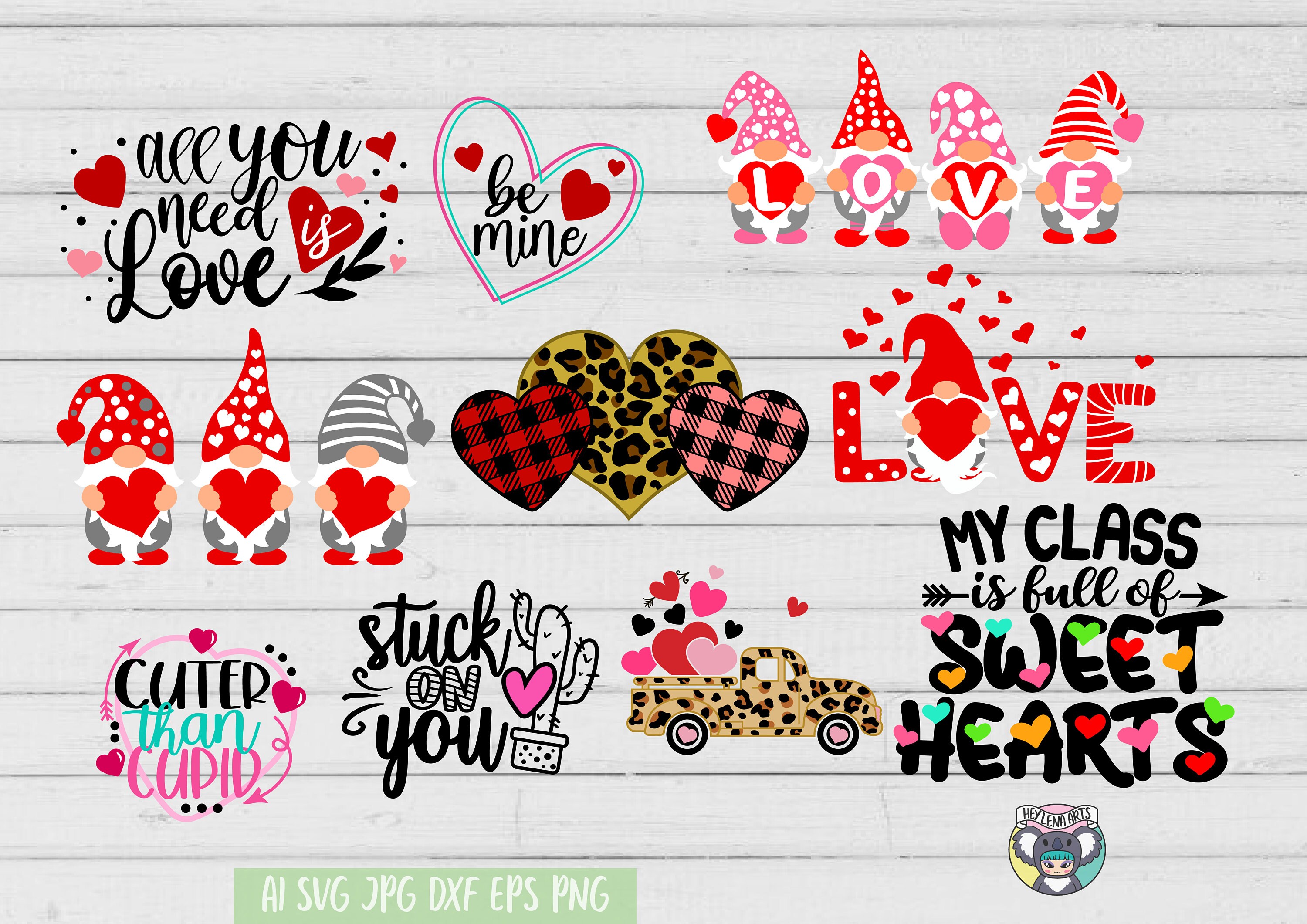 Valentines Day SVG Bundle Valentines Day Svg Valentine Svg - Etsy