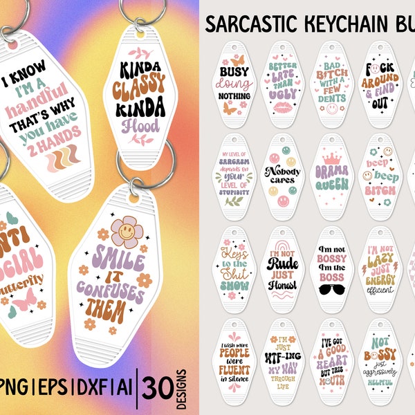 Funny Sayings Keychain - Etsy