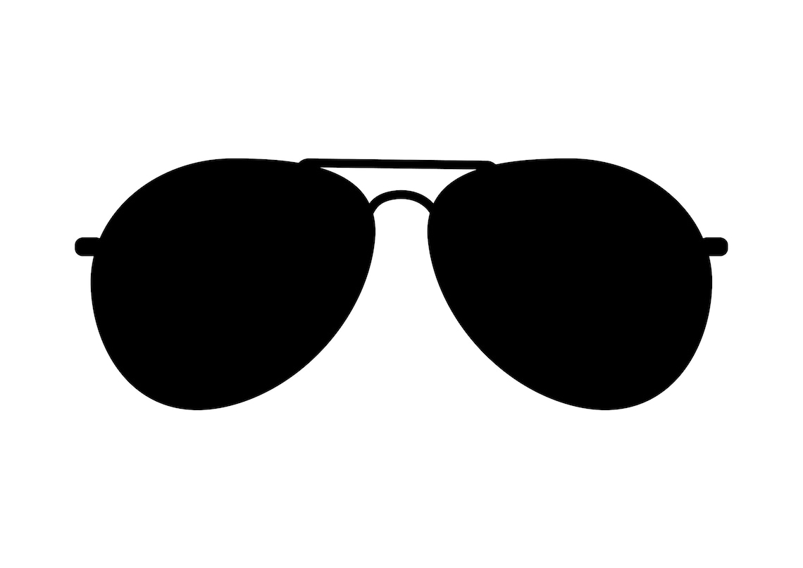 Aviator Sunglasses SVG Silhouette Cricut Cut File - Etsy Canada