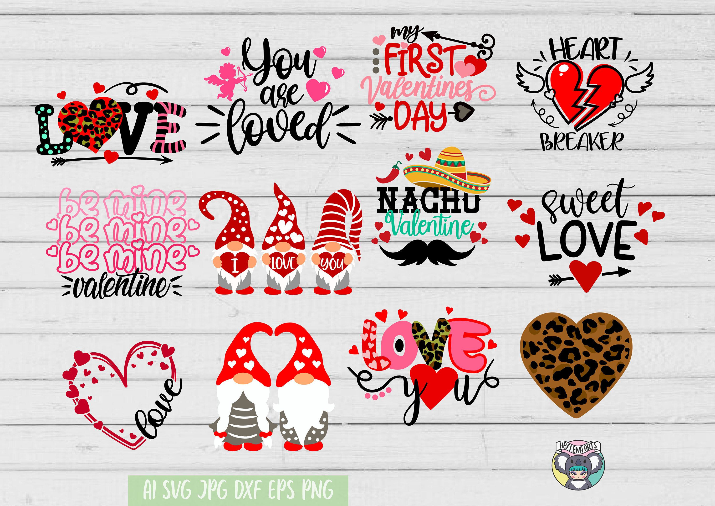 Valentines Day SVG Bundle Valentines Day Svg Valentine Svg - Etsy