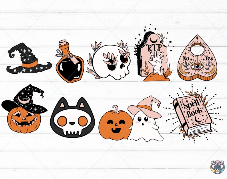 Retro Halloween SVG Bundle: Spooky Season Designs (digital Download) - Etsy