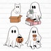 Cute Ghost Svg Bundle, Halloween Svg, Retro Halloween Svg, Ghost ...