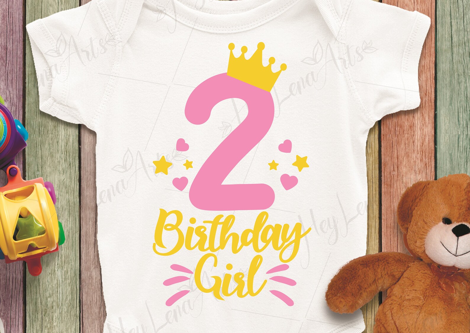 2nd Birthday Svg Birthday Girl Svg Second Birthday Svg Two | Etsy