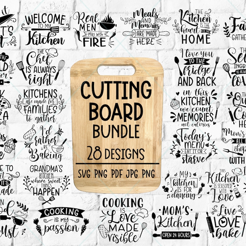 Cutting Board Svg - Etsy