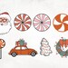 Retro Christmas Clipart Bundle, Groovy Christmas Svg, Christmas Svg ...