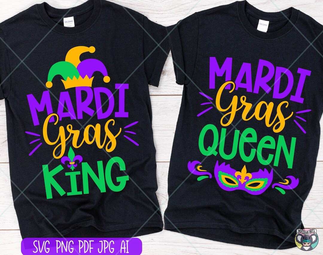 Mardi Gras Queen Svg, Mardi Gras King Svg, Mardi Gras SVG, Fleur De Lis ...