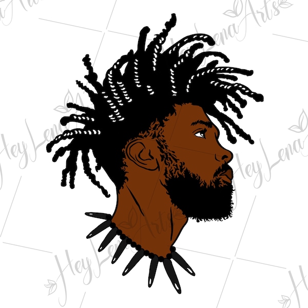 African Man Svg - Etsy