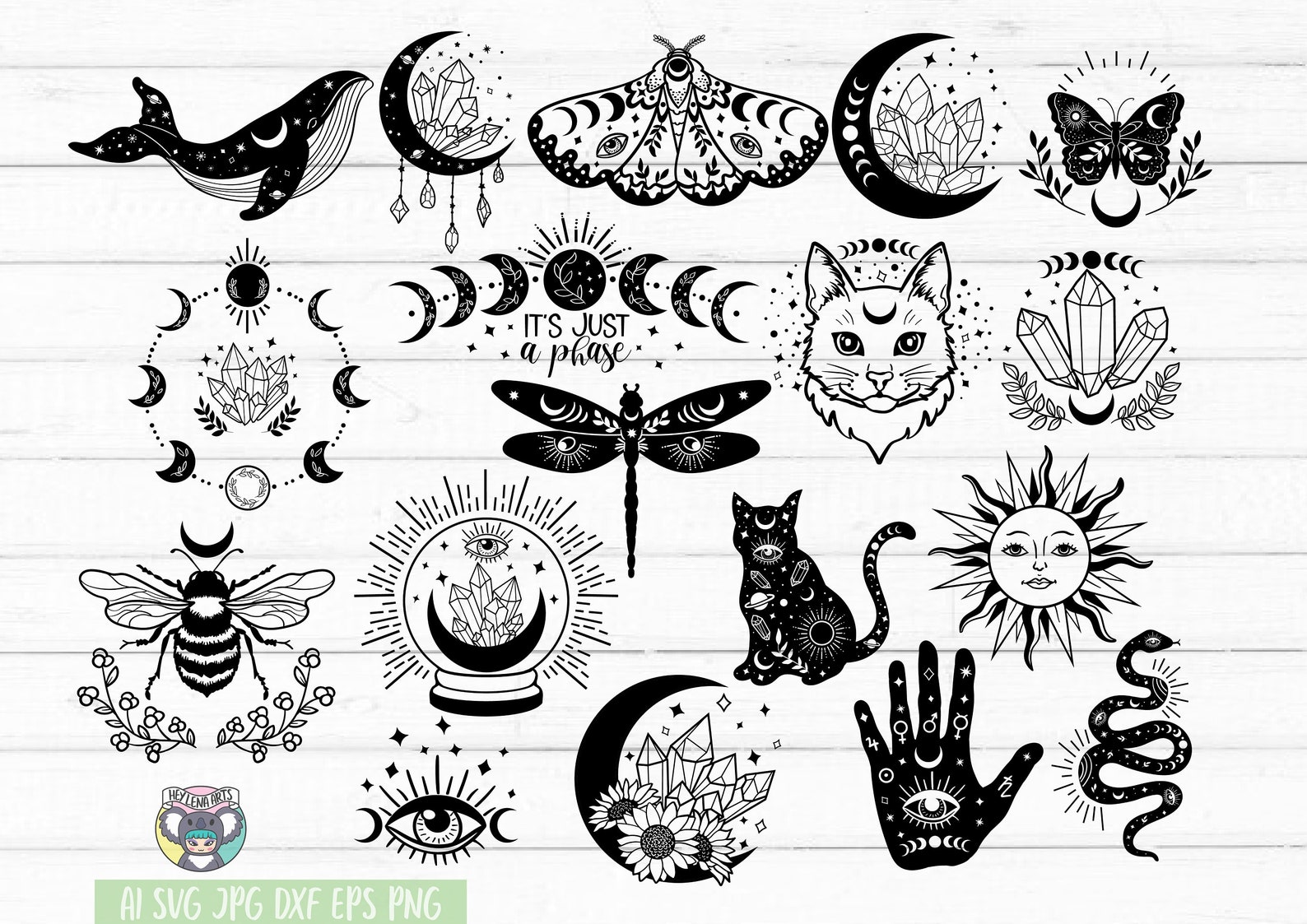 Mystical Svg Celestial Svg Bundle Witchcraft Svg Mystical - Etsy Canada