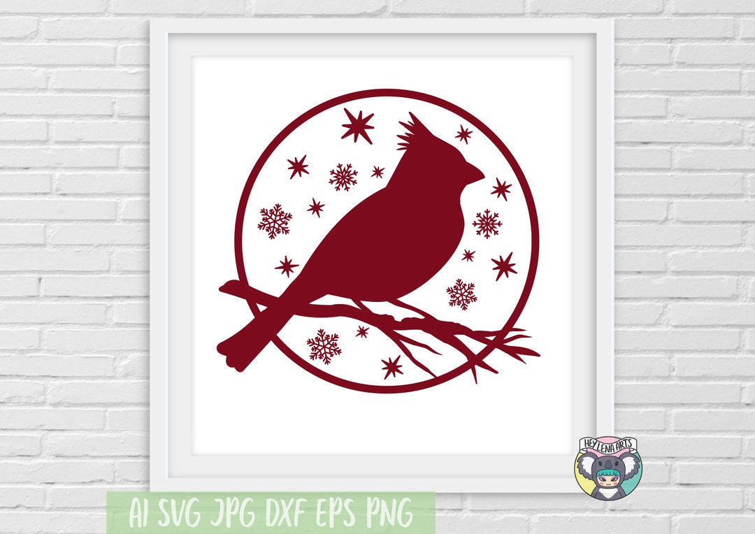 Christmas SVG, Red Cardinal Svg, Let It Snow Svg, Santa Svg, Vinyl ...