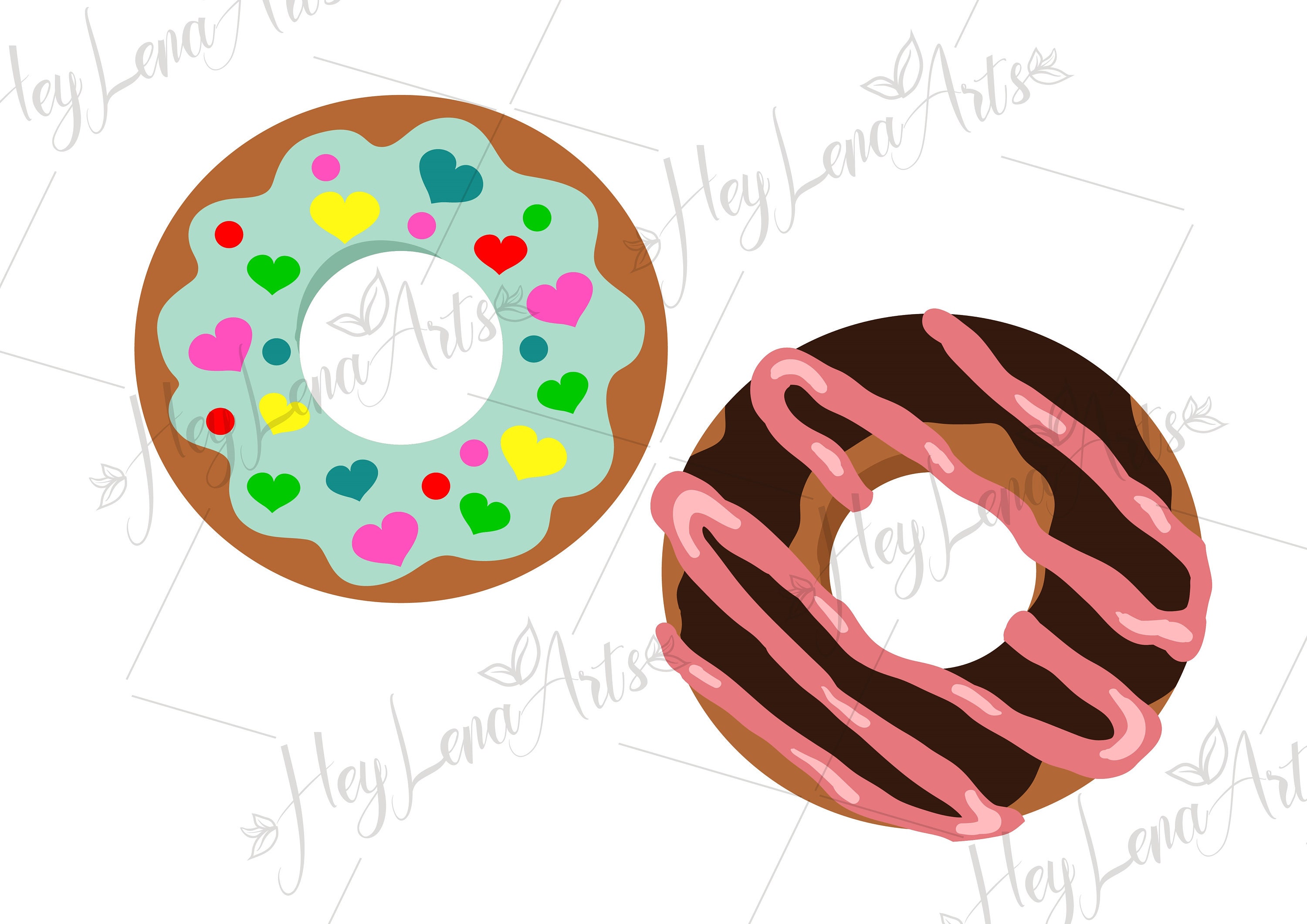 Donut SVG Bundle Svg Doughnut Svg Cake Svg Candy | Etsy