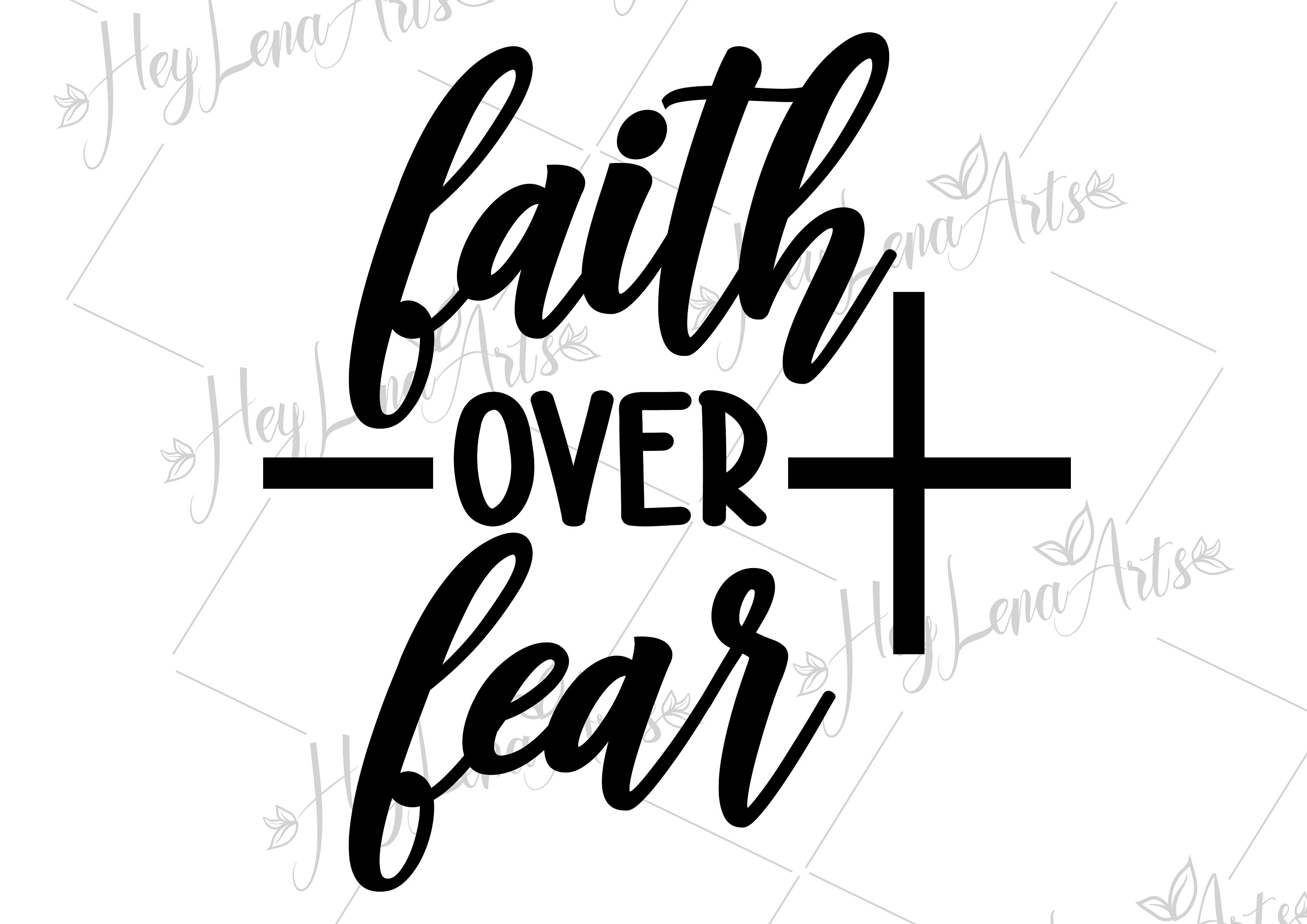 Faith Over Fear Svg Cross SVG Jesus Svg Christian Svg - Etsy