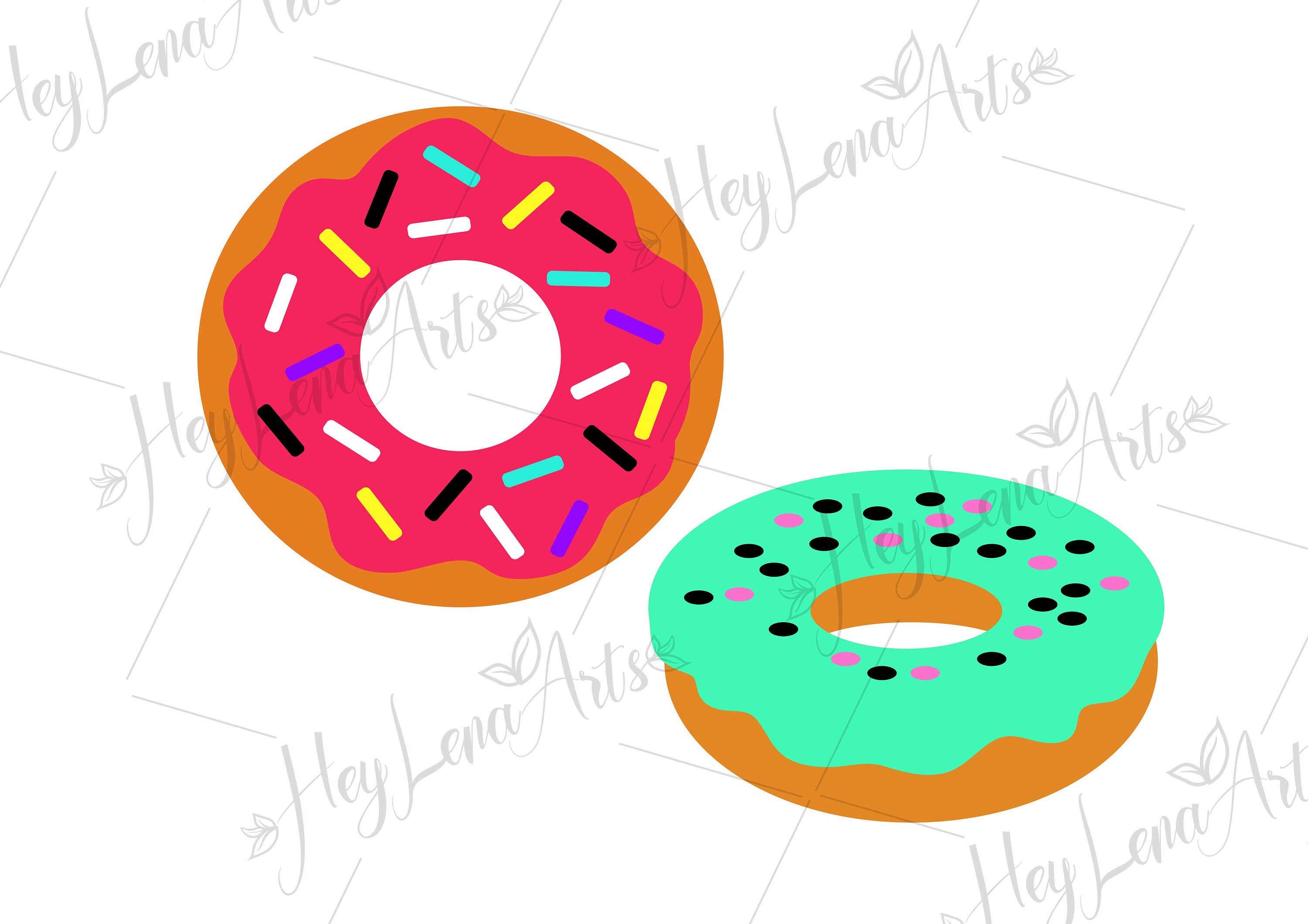 Donut SVG Bundle Svg Doughnut Svg Cake Svg Candy | Etsy