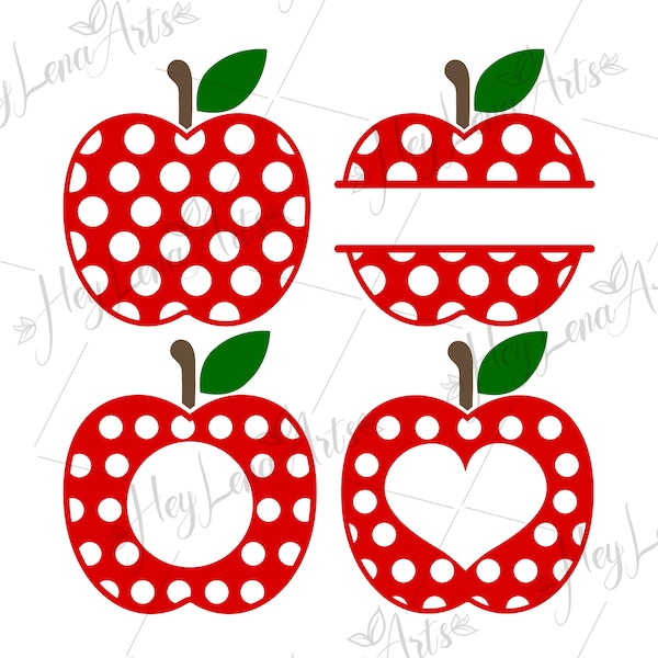 Polka Dot Apple - Etsy