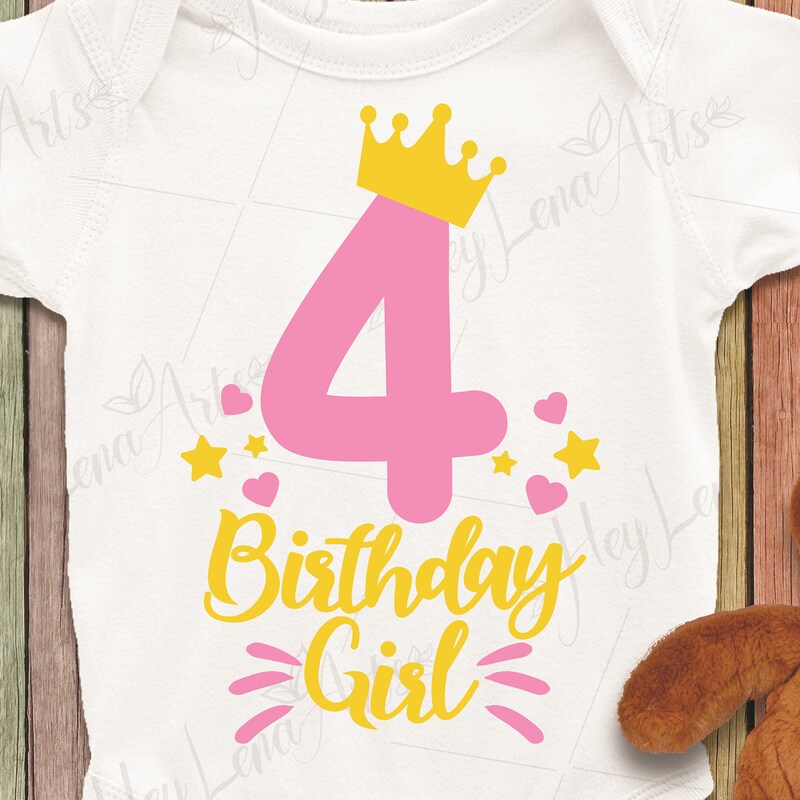 Four Birthday Shirt Svg - Etsy