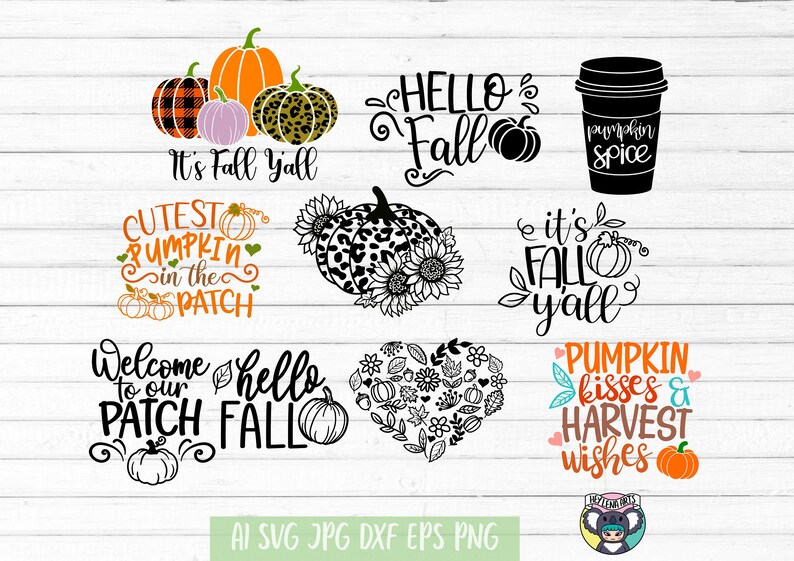 Fall SVG Bundle: Pumpkin Spice Designs for Cricut (digital Download) - Etsy