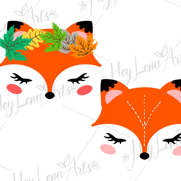 Fox Face Svg - Etsy