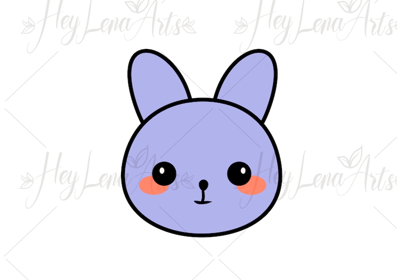 Bunny Face Svg Easter Bunny Svg Files for Cricut Cut File | Etsy