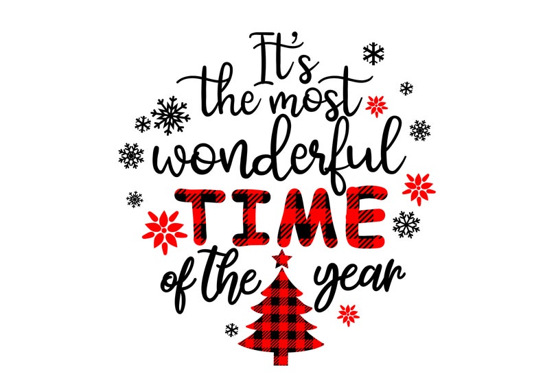 Christmas Svg Its The Most Wonderful Time Of The Year Etsy