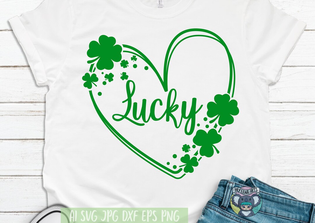 St Patrick's Day Svg, Lucky Svg, Clover Svg, Shamrock SVG, Leprechaun ...