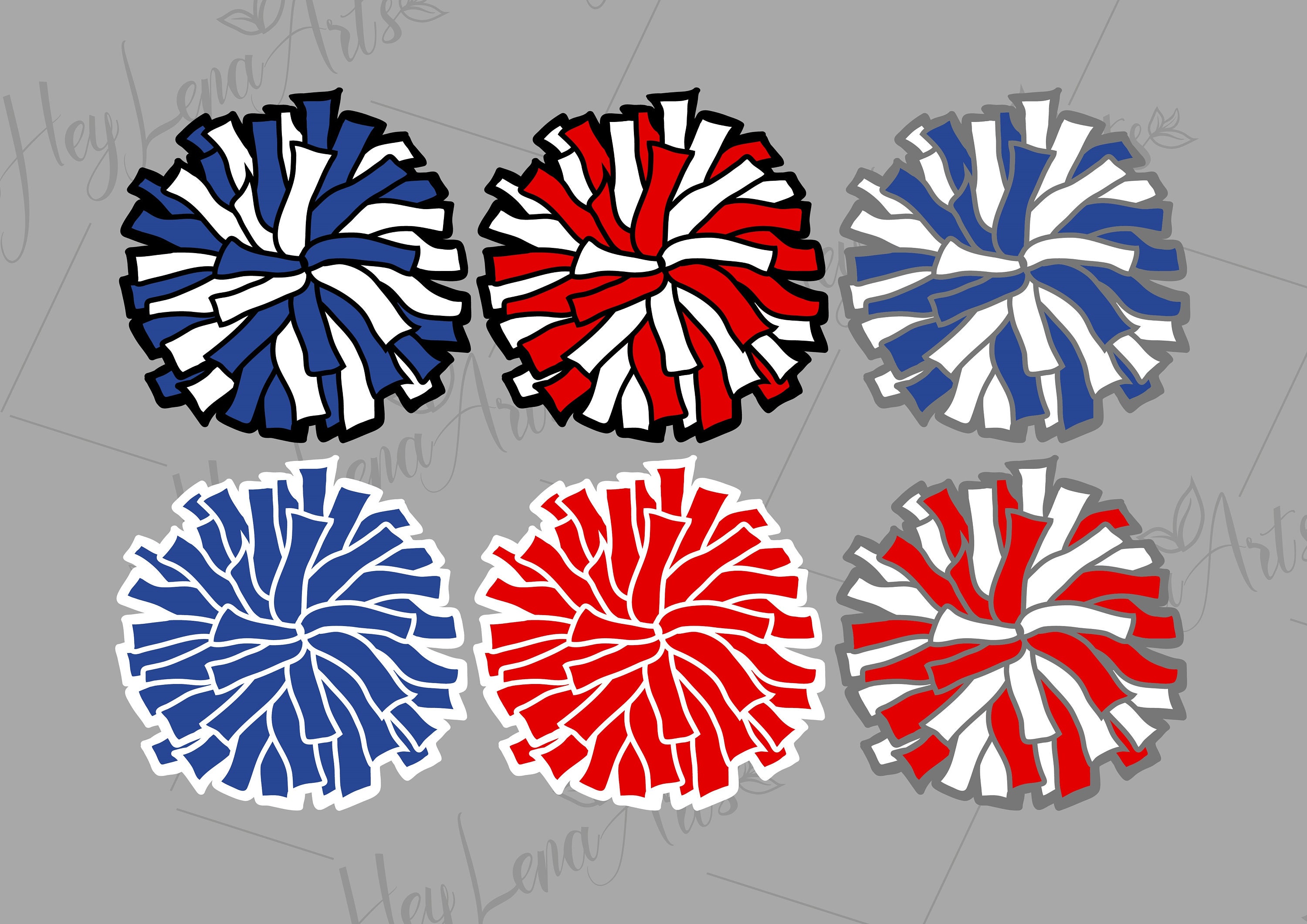 Pom Pom Svg Cheerleader Svg Cheer Mom Svg Football Cricut Etsy