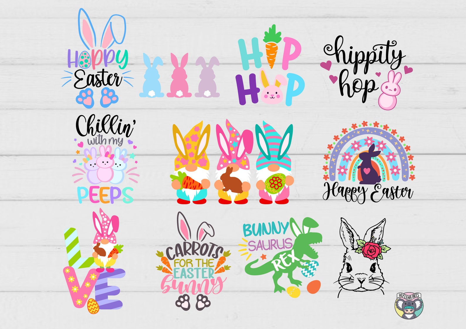 Easter SVG Bundle Happy Easter Svg Easter Bunny Svg Spring - Etsy