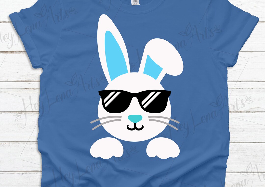 Bunny With Sunglasses Svg, Easter Svg, Bunny Face Svg, Rabbit Svg ...