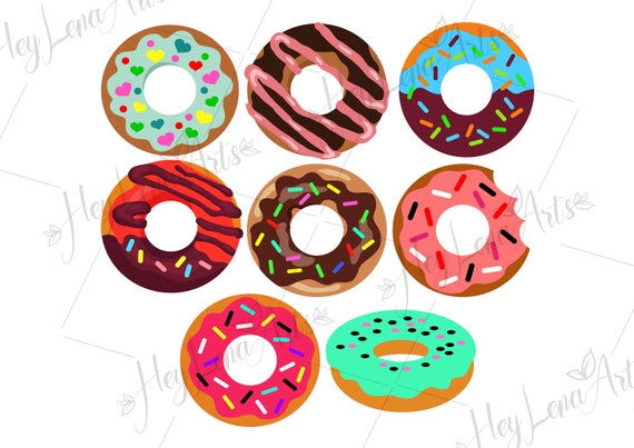 Donut SVG Bundle Svg Doughnut Svg Cake Svg Candy | Etsy