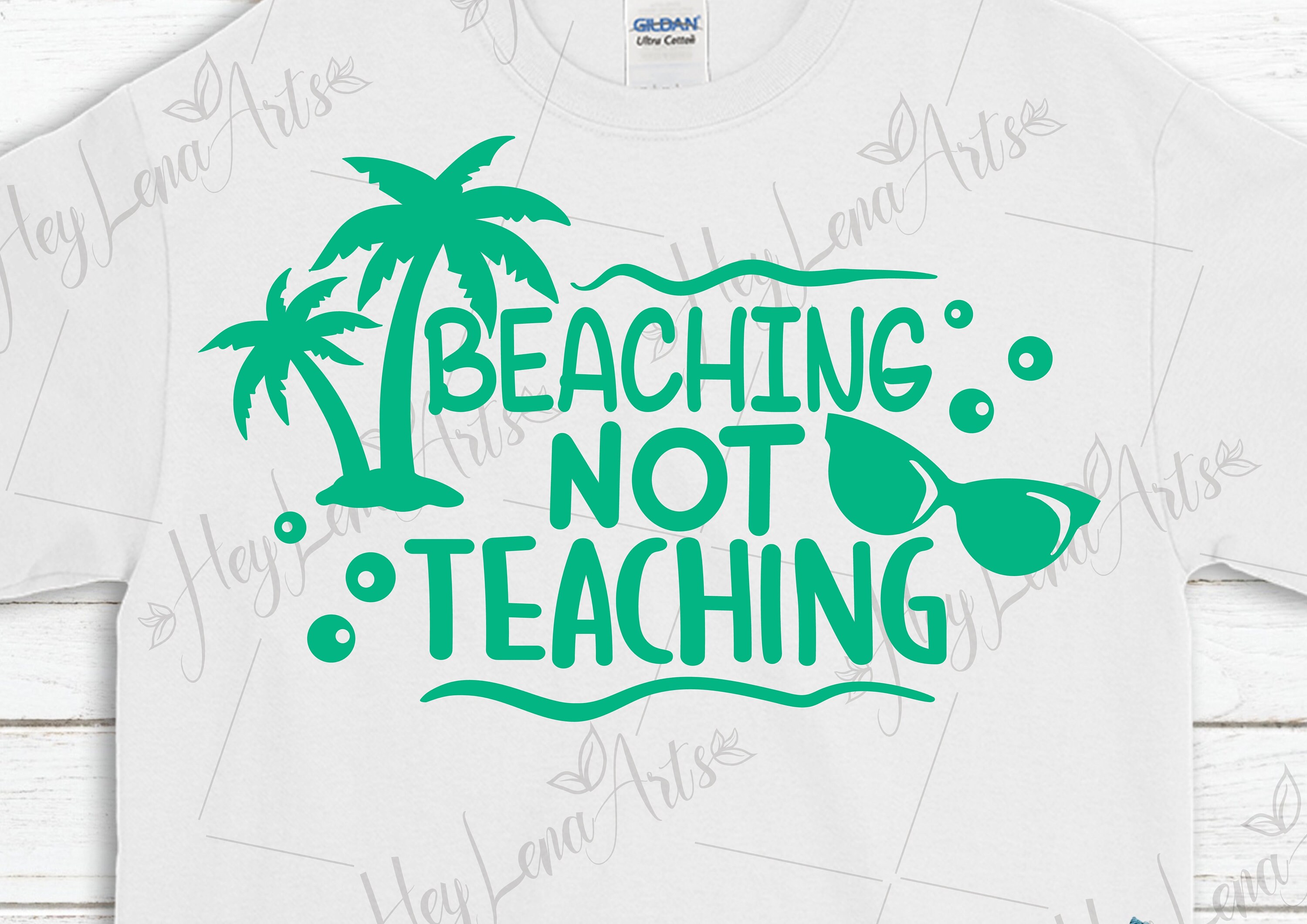 Beaching Not Teaching SVG Summer Vacation svg School Break | Etsy