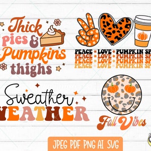 Fall Svg Bundle Retro Fall Svg Bundle Autumn Bundle Svg - Etsy
