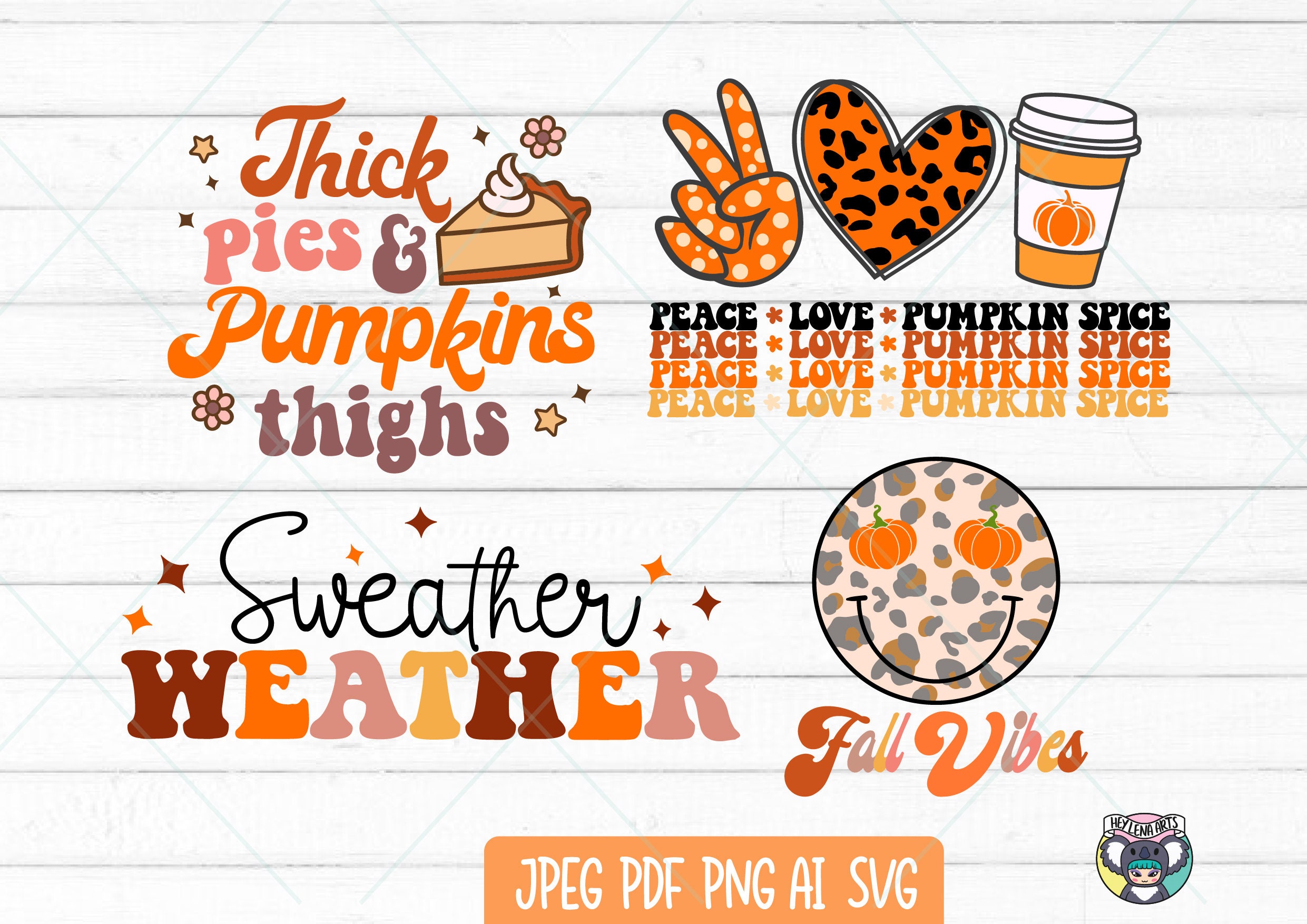 Fall Svg Bundle Retro Fall Svg Bundle Autumn Bundle Svg - Etsy