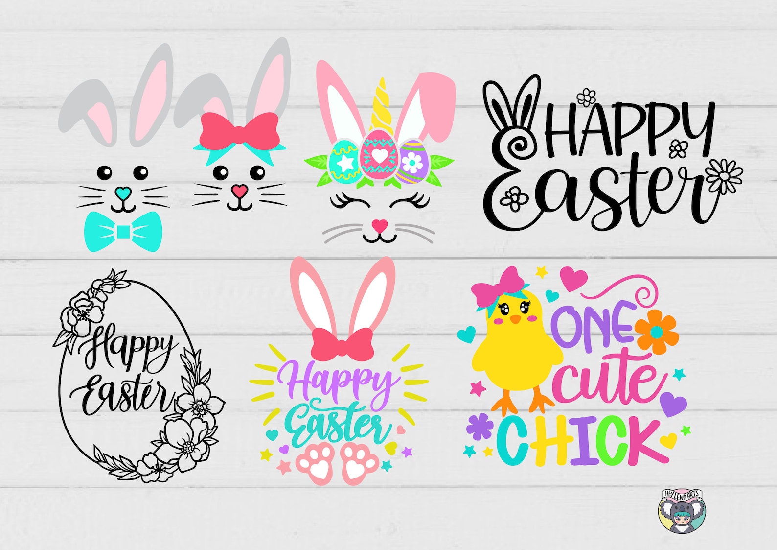 Easter SVG Bundle Happy Easter Svg Easter Bunny Svg Spring - Etsy